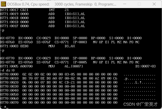 实验1：DEBUG调试器使用_实验一debug调试程序的使用-CSDN博客