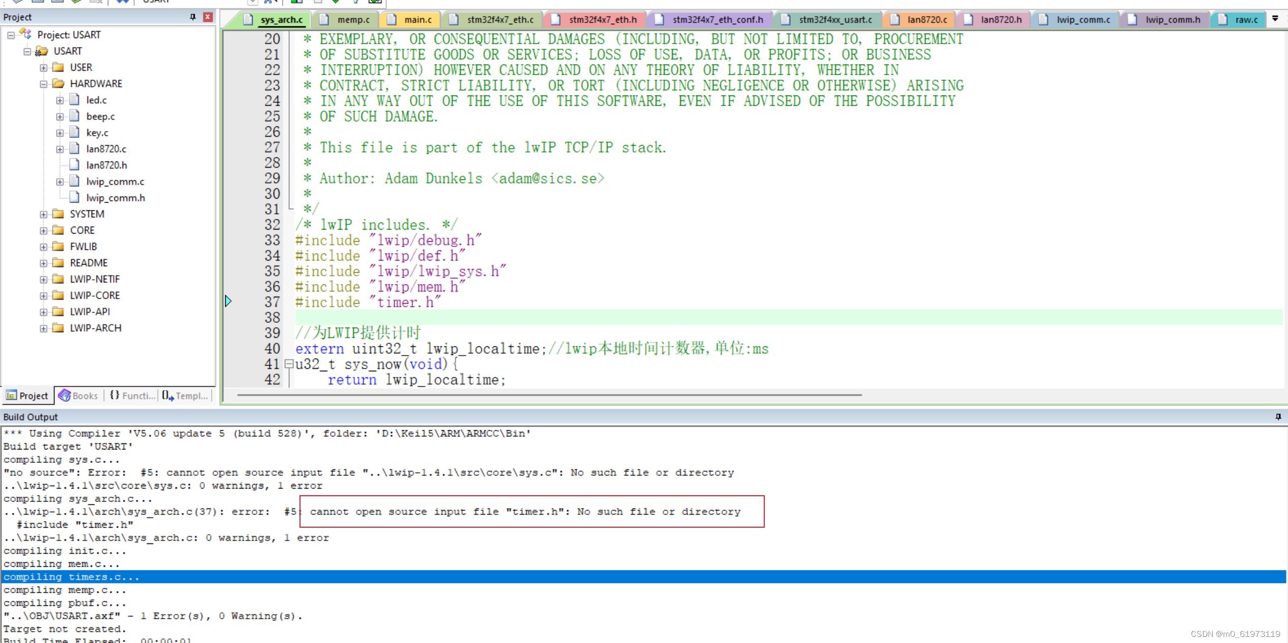 STM32F407V2版+移植LWIP_cubeide 野火stm32f407 配置lwip-CSDN博客