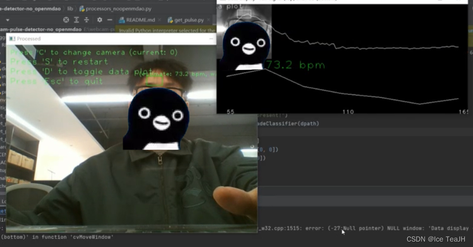 webcam-pulse-detector摄像头测量脉搏，心率（实验记录）-CSDN博客