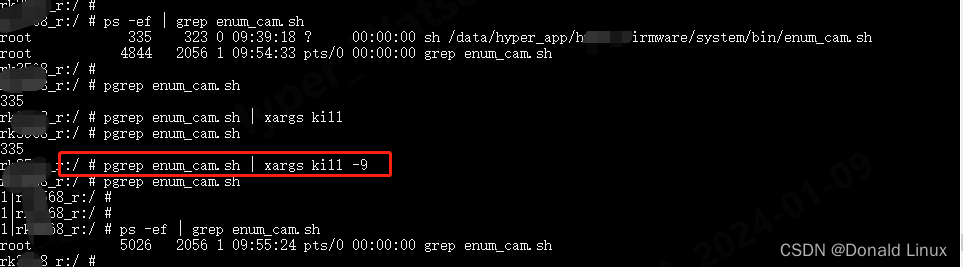 2014-01-09 Android 系统 执行ps命令不显示运行shell脚本的名称，只显示sh.ps -ef 或者 ps -Af。ps | grep ‘xxx.sh‘ | awk ...