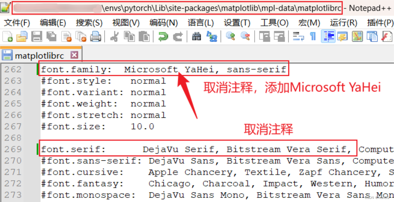 Matplotlib中文显示乱码的解决方法_matplotlib中文乱码-CSDN博客