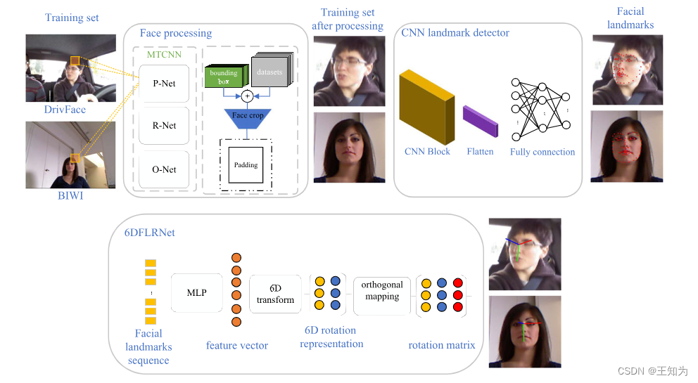 6DFLRNet: 6D rotation representation for head pose estimation based on ...