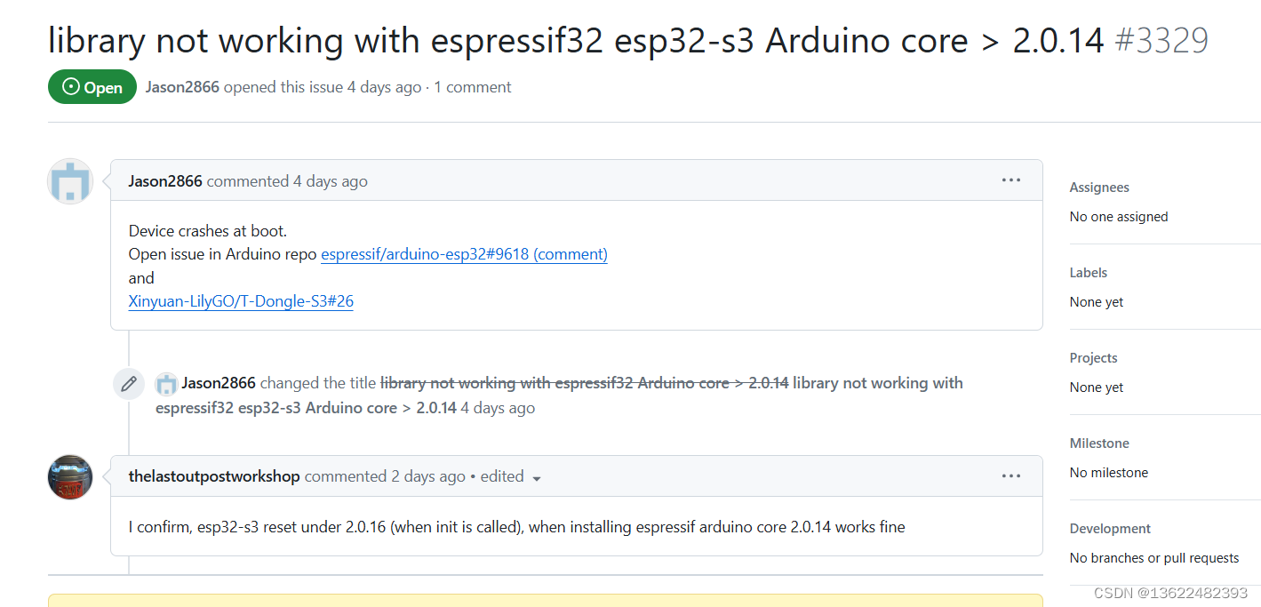 Platformio下esp32使用tftespi库无限重启，报storeprohibited错误详细解决方案esp32s3 Tftespi Csdn博客