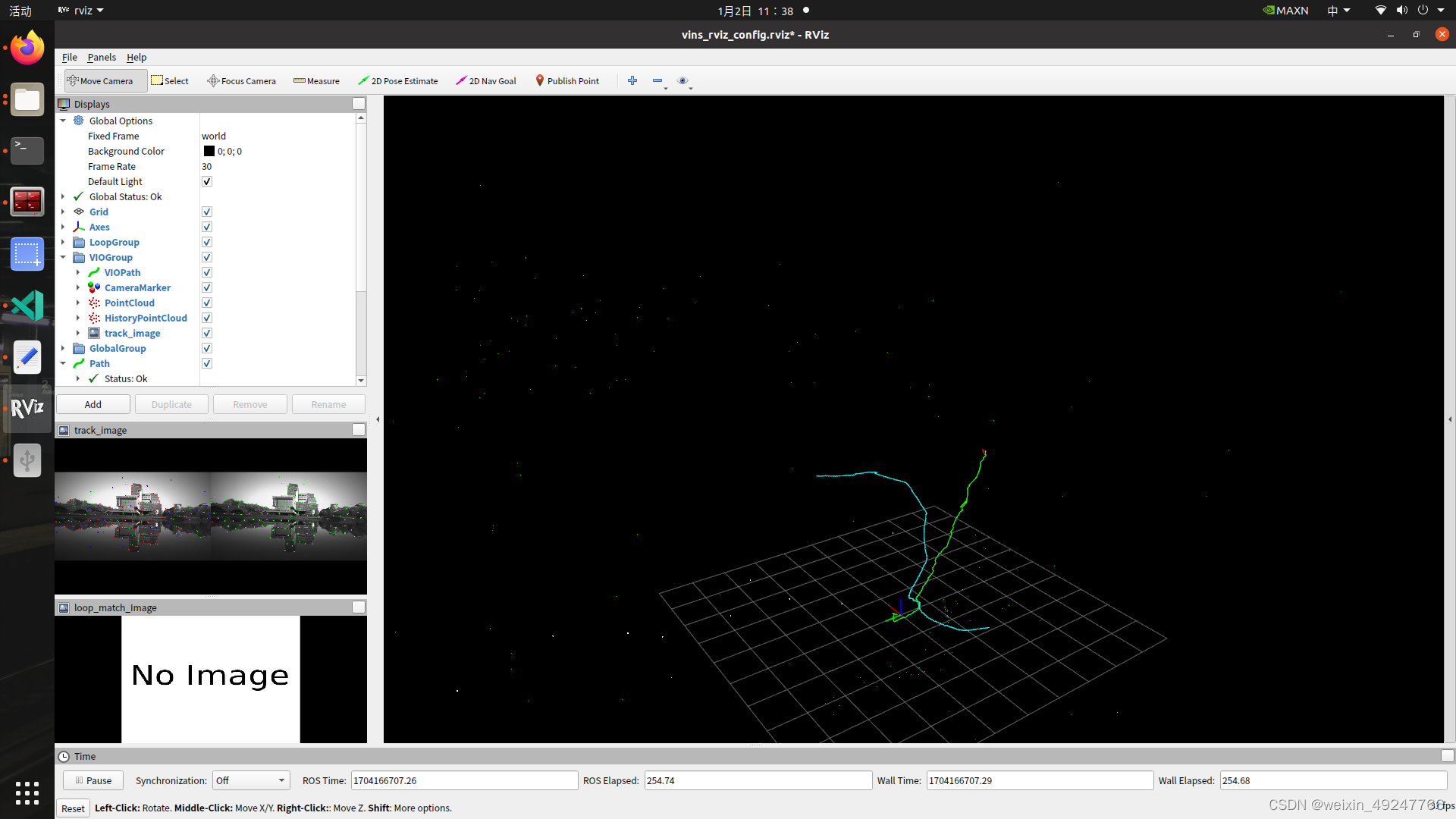 用ROS在RVIZ中同时显示RTK轨迹（GT）和SLAM轨迹（以视觉VINS为例）_rtk和视觉融合导航ros仿真-CSDN博客