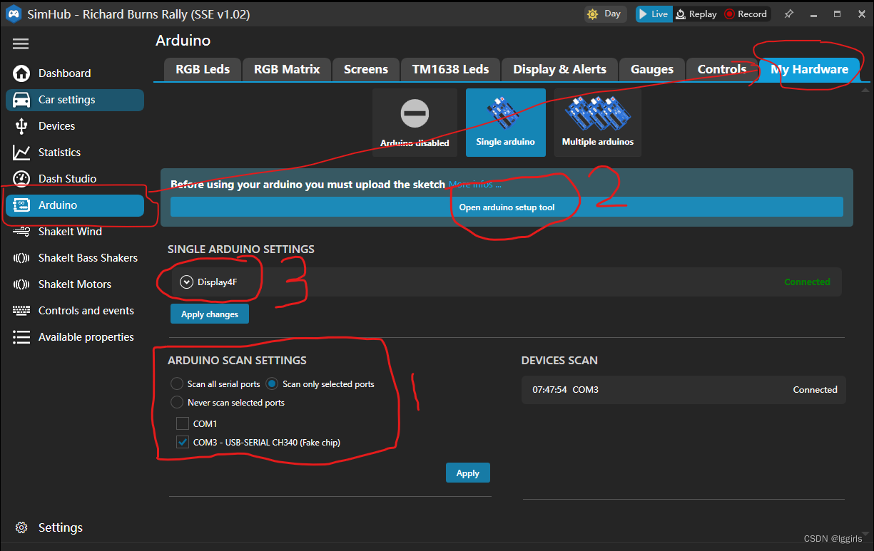 SIMHUB Arduino DIY 数码管显示型模拟赛车仪表-软件配置方法及说明_simhub.arduinoide.1.0.0-CSDN博客