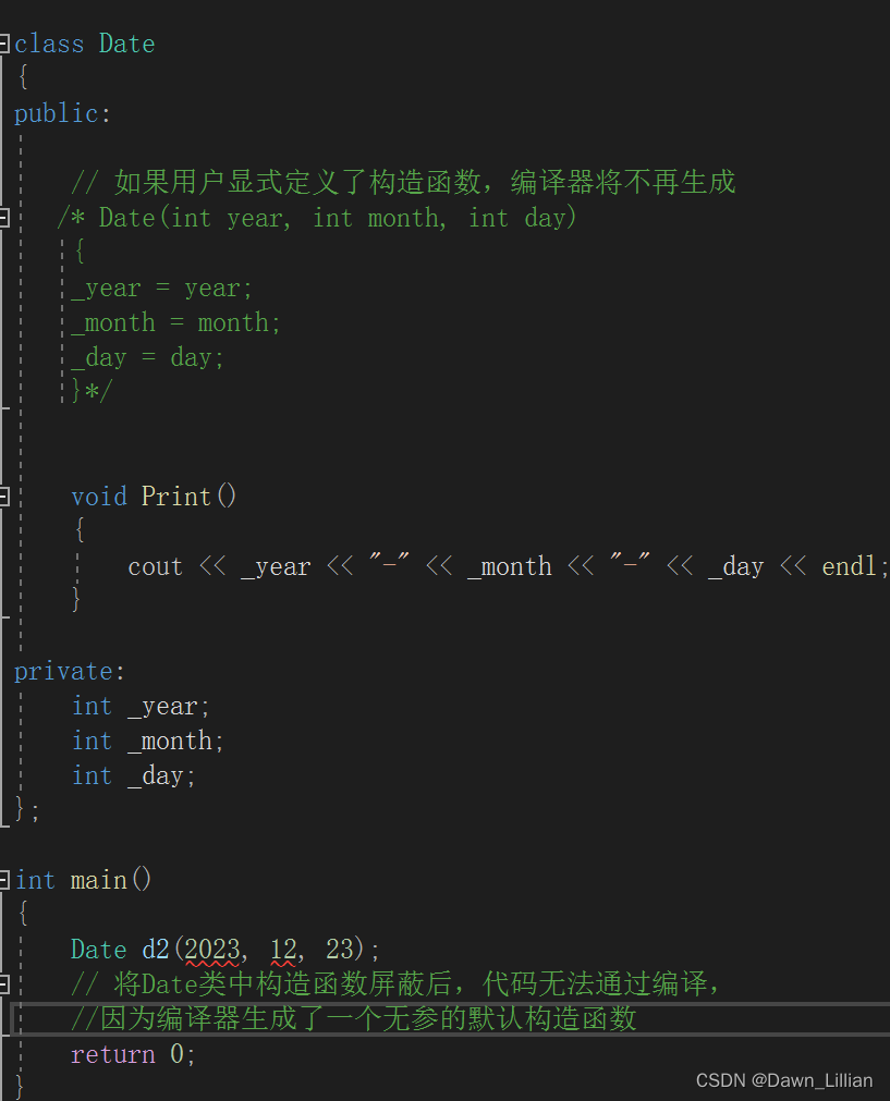 【c】类和对象之构造函数和析构函数c类和对象构造函数和析构函数 Csdn博客