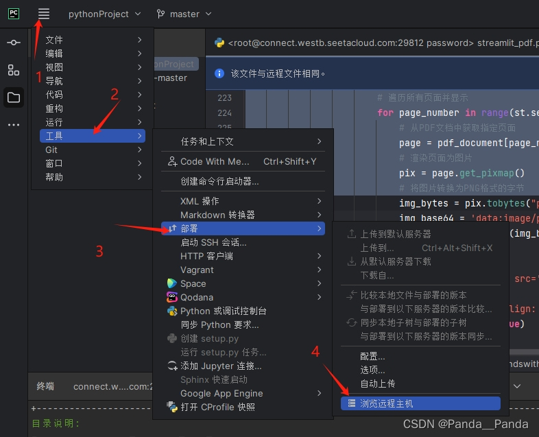PyCharm专业版连接AutoDl详细教程_pycharm autodl-CSDN博客