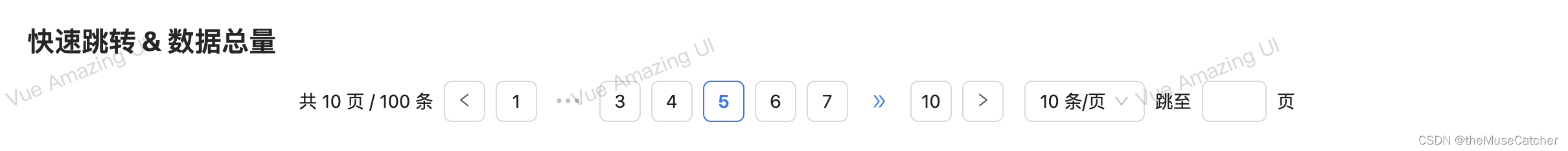 Vue3分页(pagination) Csdn博客