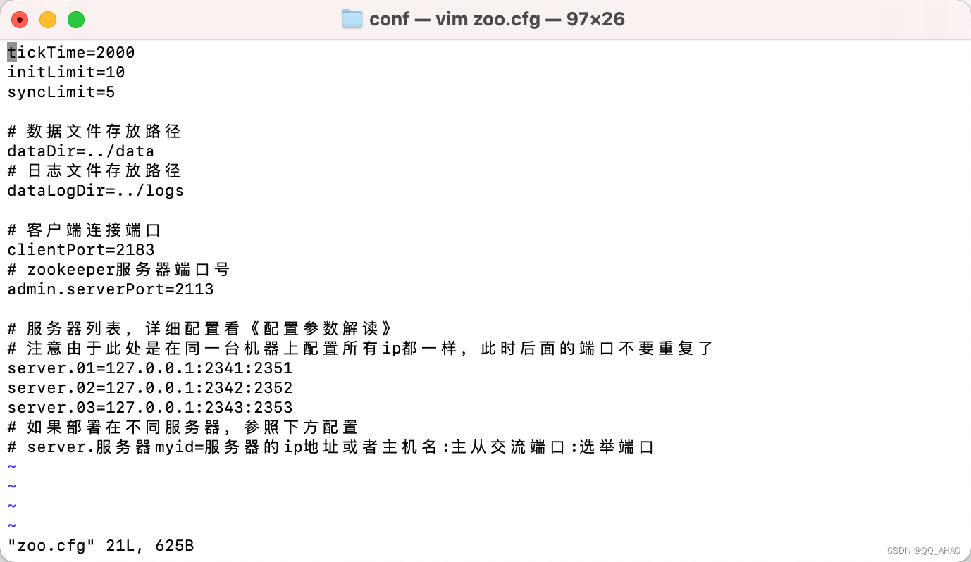 ZooKeeper 实战(一) 超详细的单机与集群部署教程（MacOS）_zk单机部署-CSDN博客