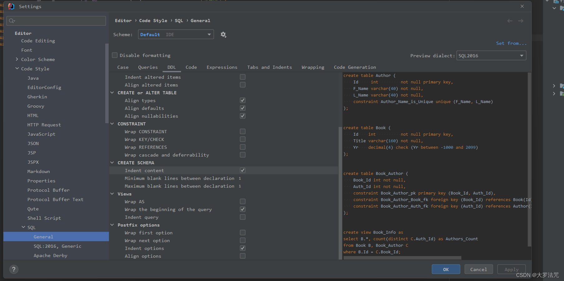 Idea设置sql格式化idea格式化sql Csdn博客