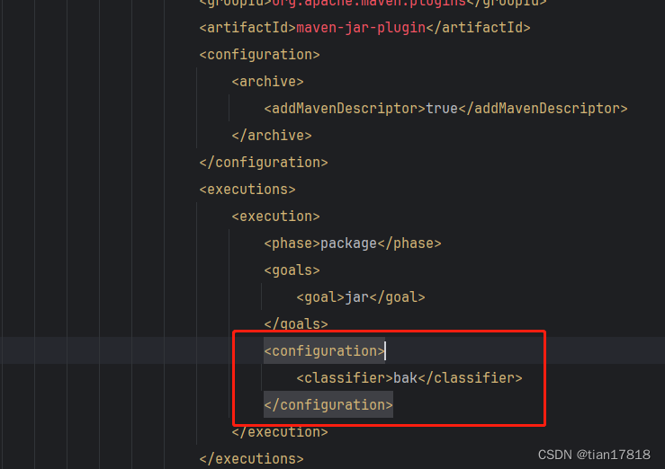 maven package报错:You have to use a classifier to attach supplemental artifacts to the project ...