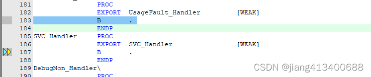 KEIL仿真FreeRTOS总是卡住在HardFault_Handler或者卡在B._freertos卡在死循环里-CSDN博客