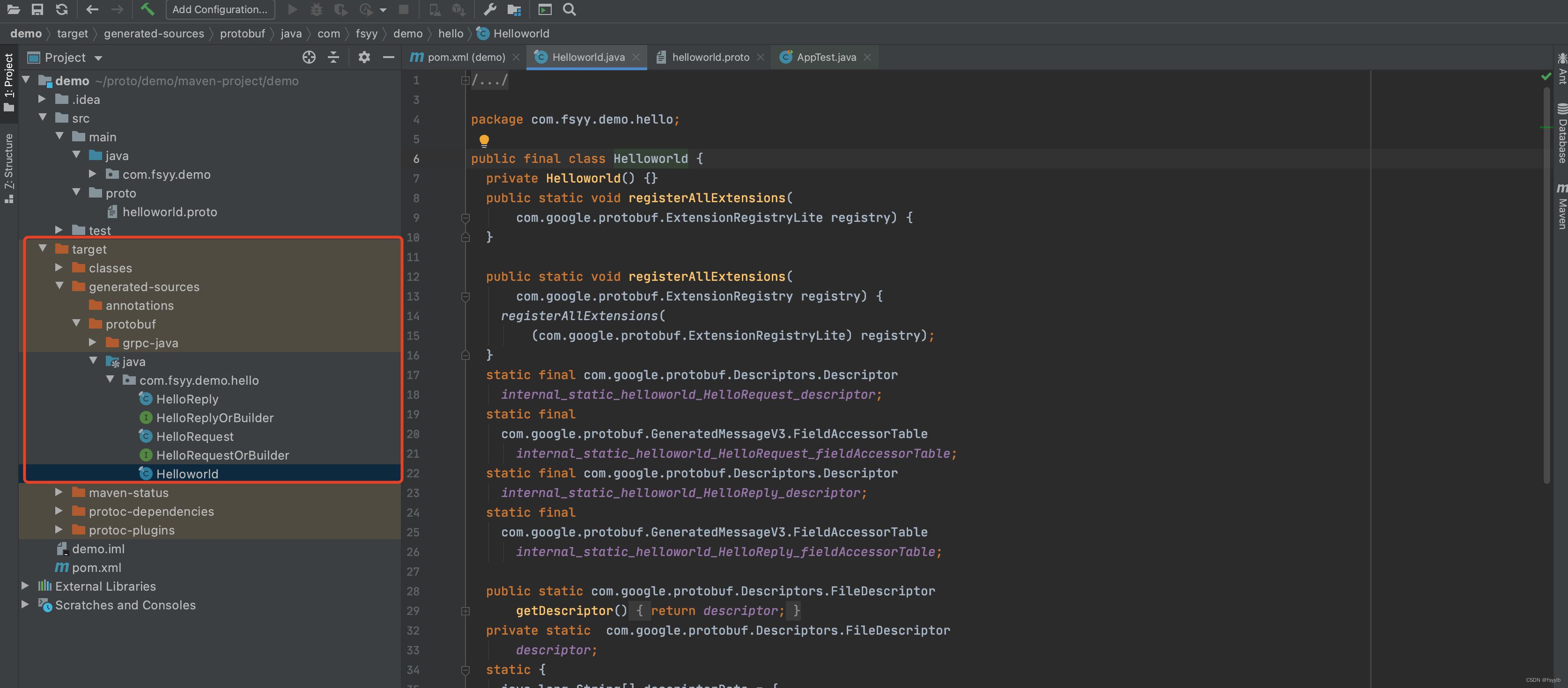基于maven和proto文件生成java代码-CSDN博客