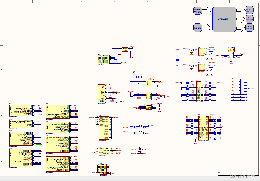 基于ep4ce6e22c8nstc89c51最小系统评估开发板硬件（原理图pcb）cyclone Iv 系列fpga集成封装库文件cyclone4 Pcb库文件 Csdn博客