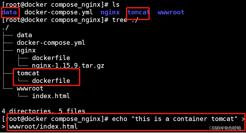 Docker——compose简述部署_warning: image for service nacos was built because-CSDN博客