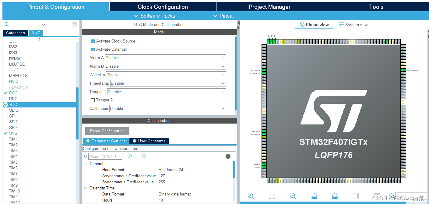 STM32 RTC实时时钟，上电对时并在串口打印_串口打印发送当前时间-CSDN博客
