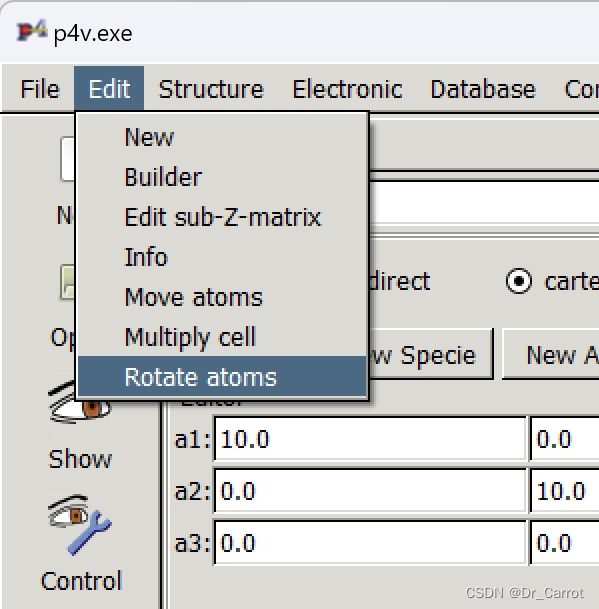 [VASP learning]p4vasp旋转和平移操作和H2O-H-OH2质子传递的反应路径和过渡态定位-CSDN博客