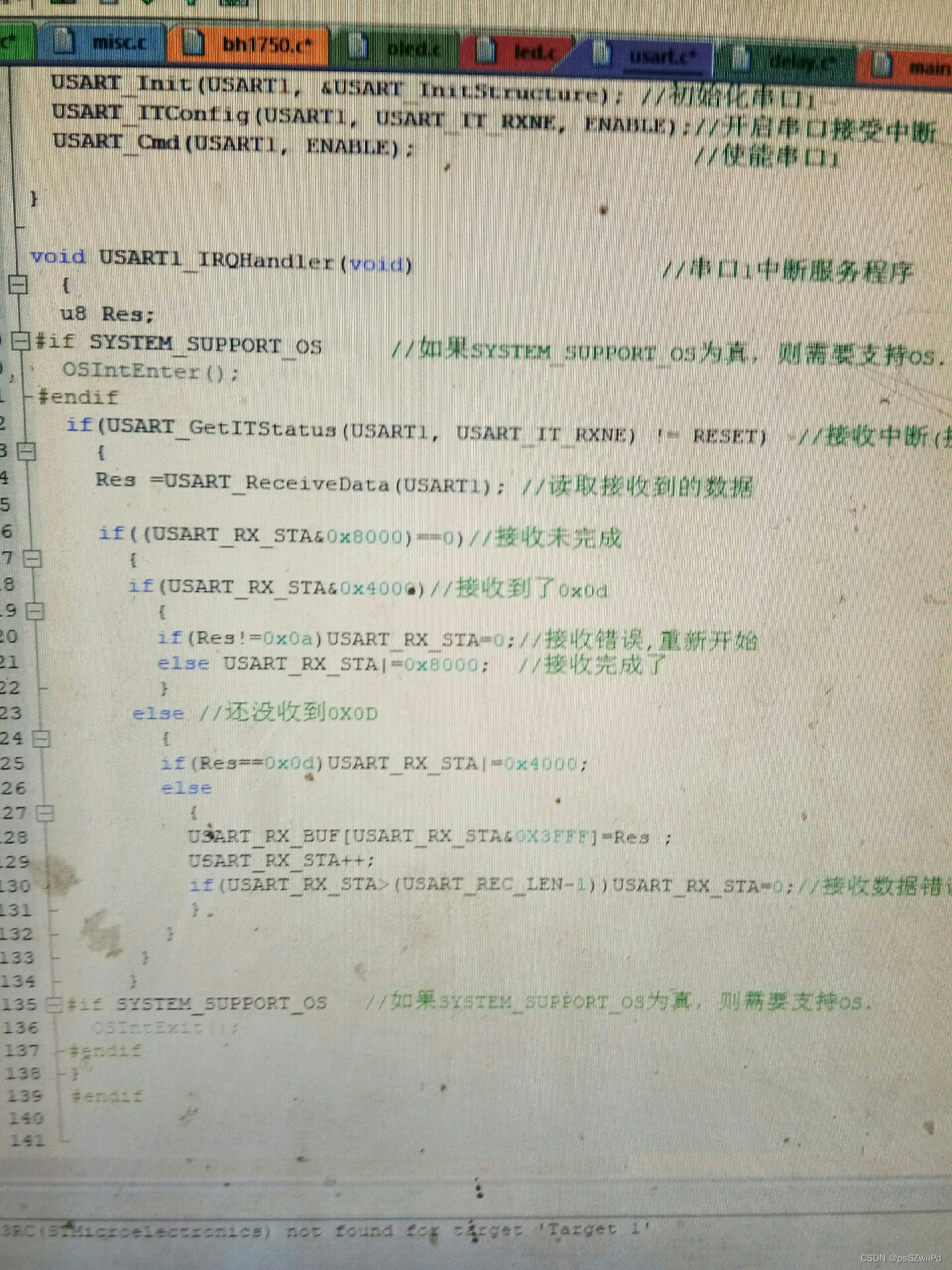 Stm32和bh1750光照传感器和iic总线通讯oled显示程序源码,通过bh1750光照传感器采集光照信息stm32 Bh1750