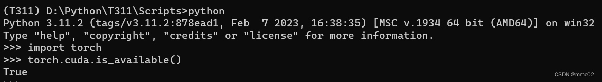 在venv中使用pip安装 pytorch + cuda （window11环境）_pip 安装cuda-CSDN博客