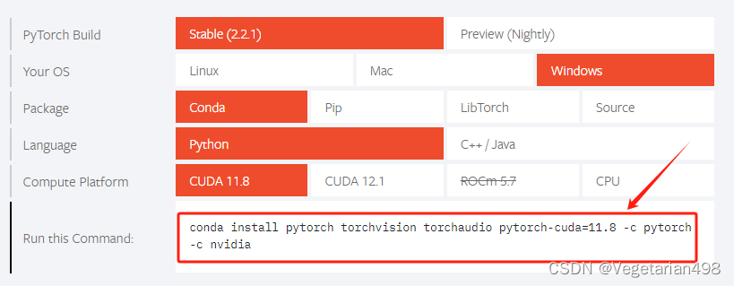 conda+CUDA+pytorch环境搭建_conda install pytorch+cu-CSDN博客