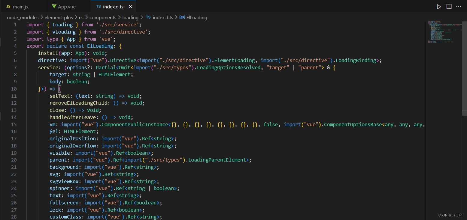 【Vue3-ElementPlus】关于v-loading不生效以及控制台输出[Vue warn]: Failed to resolve directive: loading 的问题-CSDN博客