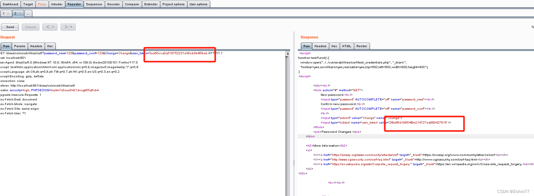 【DVWA】14. CSRF（High+Impossible）_dvwa csrf high-CSDN博客