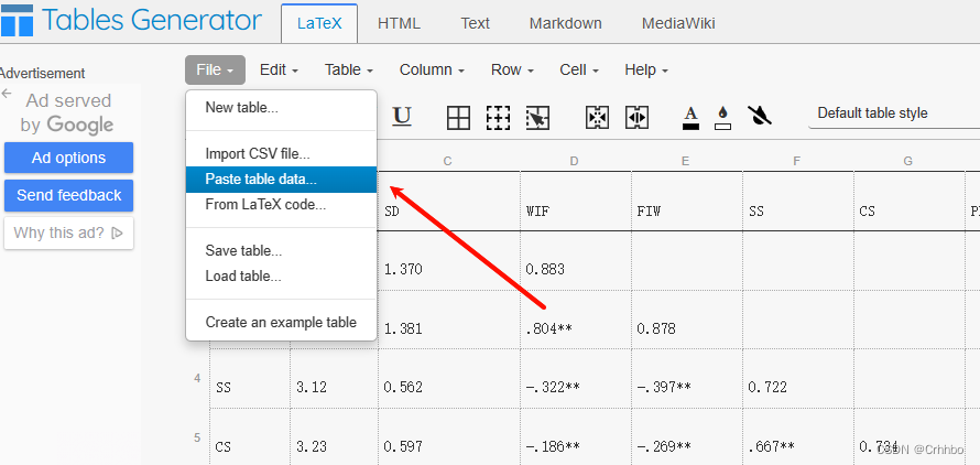 LaTeX Tables_latex表格生成-CSDN博客