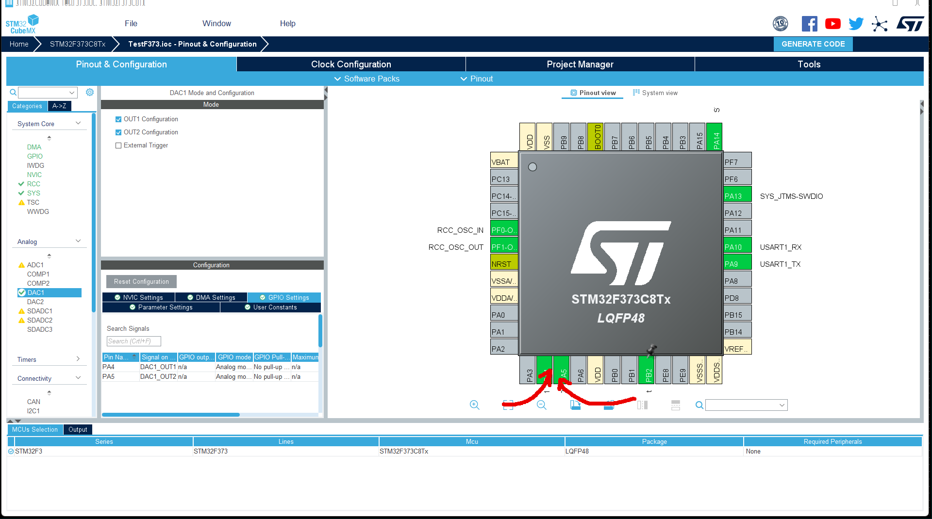 STM32F373的DAC输出测试_有3通道dac的单片机-CSDN博客