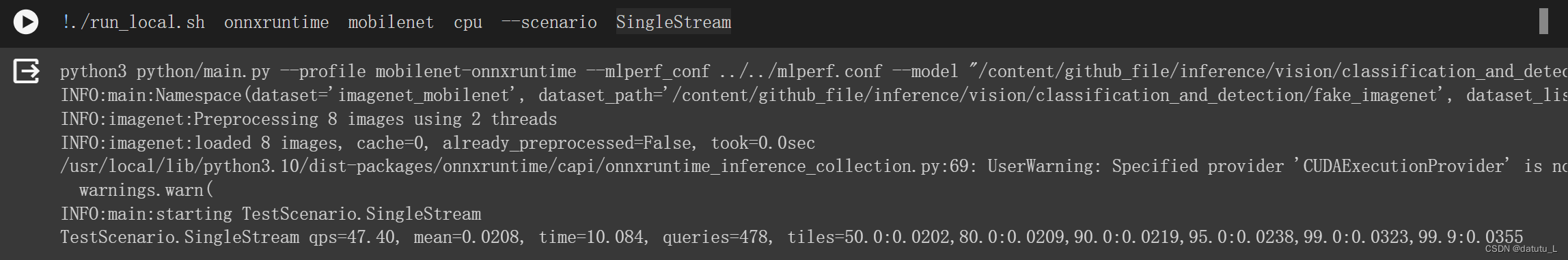 MLPerf inference基准测试步骤——Google Colab篇_onnx_mlperf测试-CSDN博客