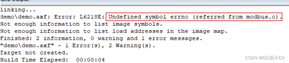 编译错误：XXX.axf: Error: L6218E: Undefined symbol xxx (referred from xxx. o ...