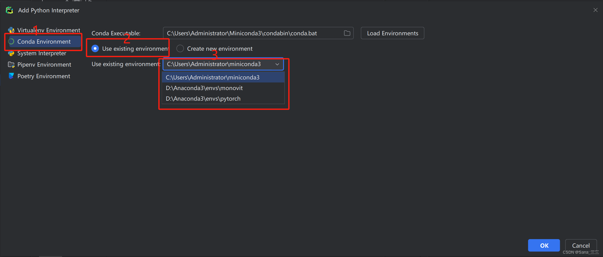 解决在pycharm中导入conda环境时找不到python.exe的问题_pycharm conda python.exe-CSDN博客