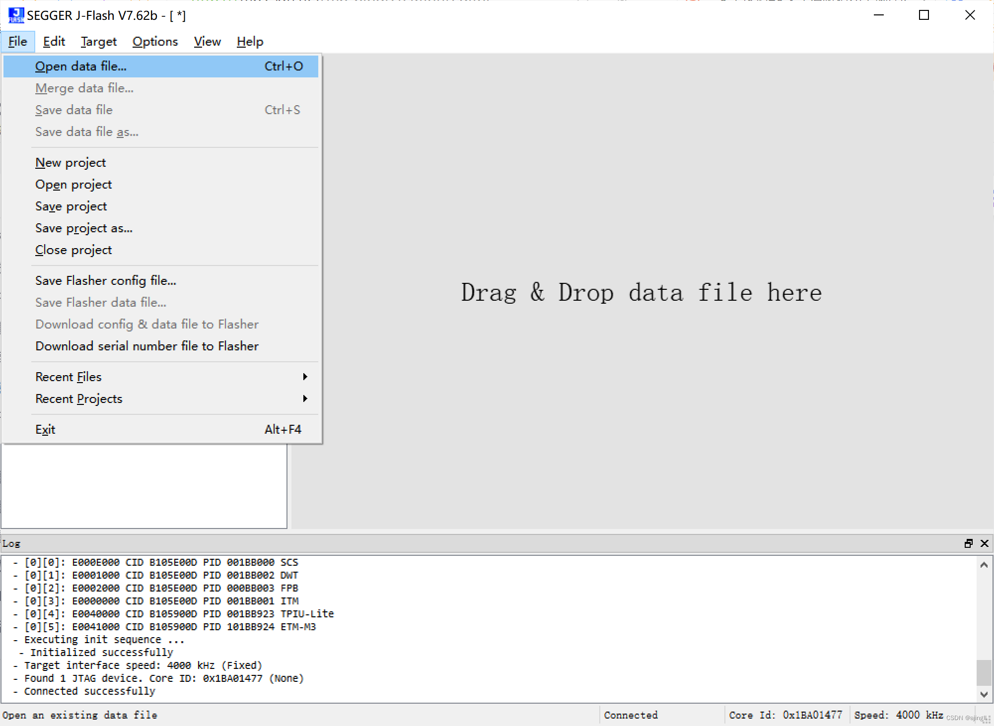 Jlink笔记（1）：使用JFlash下载Hex、Bin文件到单片机_jlink下载hex-CSDN博客