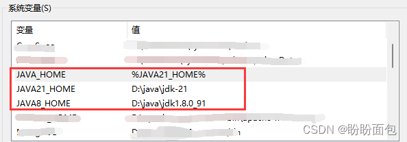 安装java8和java21共存，如何自由切换java版本？java切换版本 Csdn博客 
