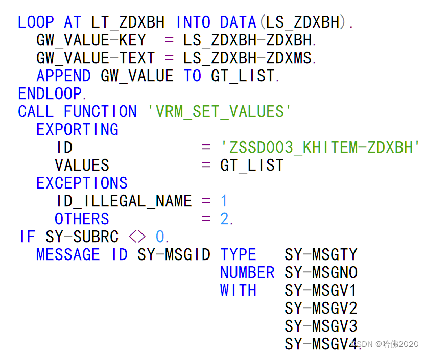 ABAP-Dialog-字段：屏幕LIST字段_sap dialog 自动添加对象-CSDN博客