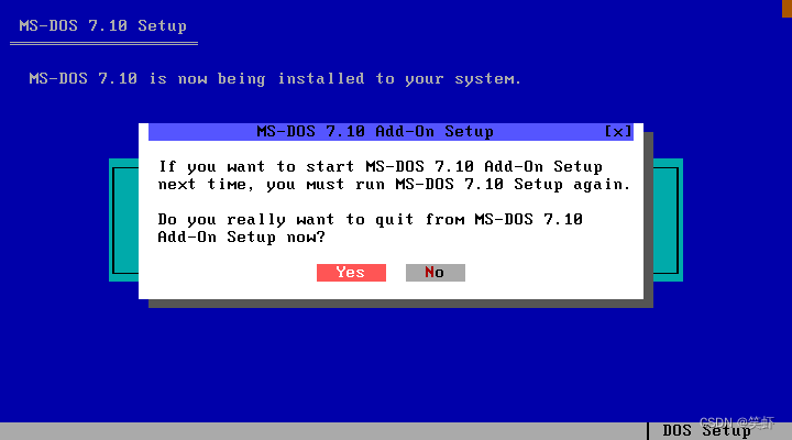 VMware 安装 MS-DOS7.10 并配置网络_vmware dos-CSDN博客