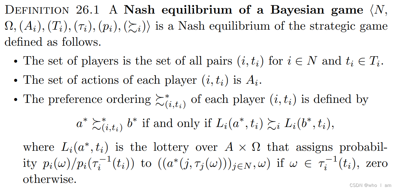 A course in Game Theory学习笔记（二）-CSDN博客