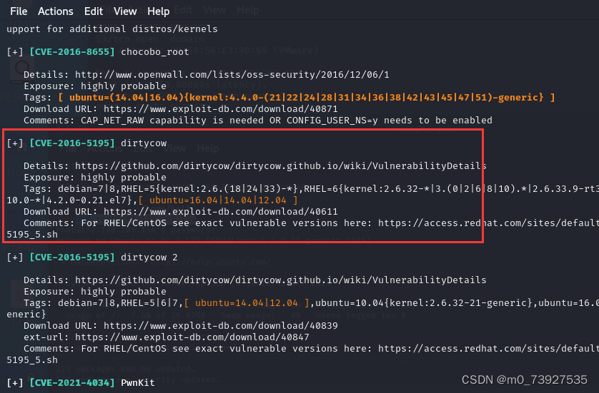 Linux(CVE-2016-5195)Dirty cow漏洞利用提权_cve-2016-5195 用法-CSDN博客