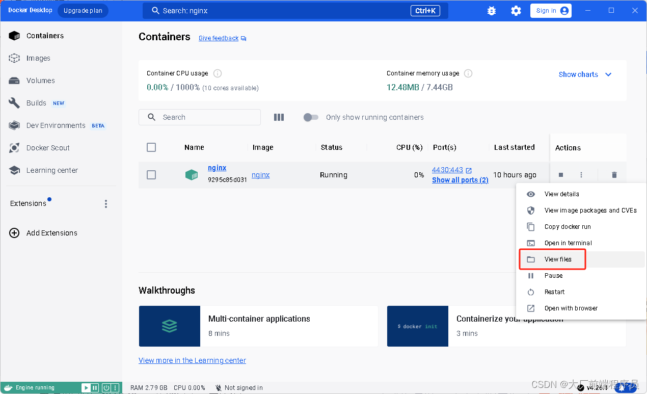 用Docker 使用 Nginx教程_docker 使用nginx-CSDN博客