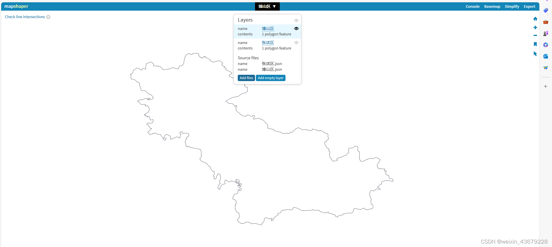 获取行政区域矢量数据（shp格式）、通过JSON转SHP_mapshaper json转shp-CSDN博客