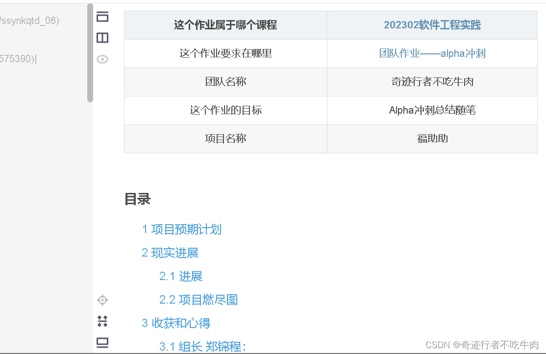 奇迹行者不吃牛肉——alpha冲刺day4 Csdn社区 