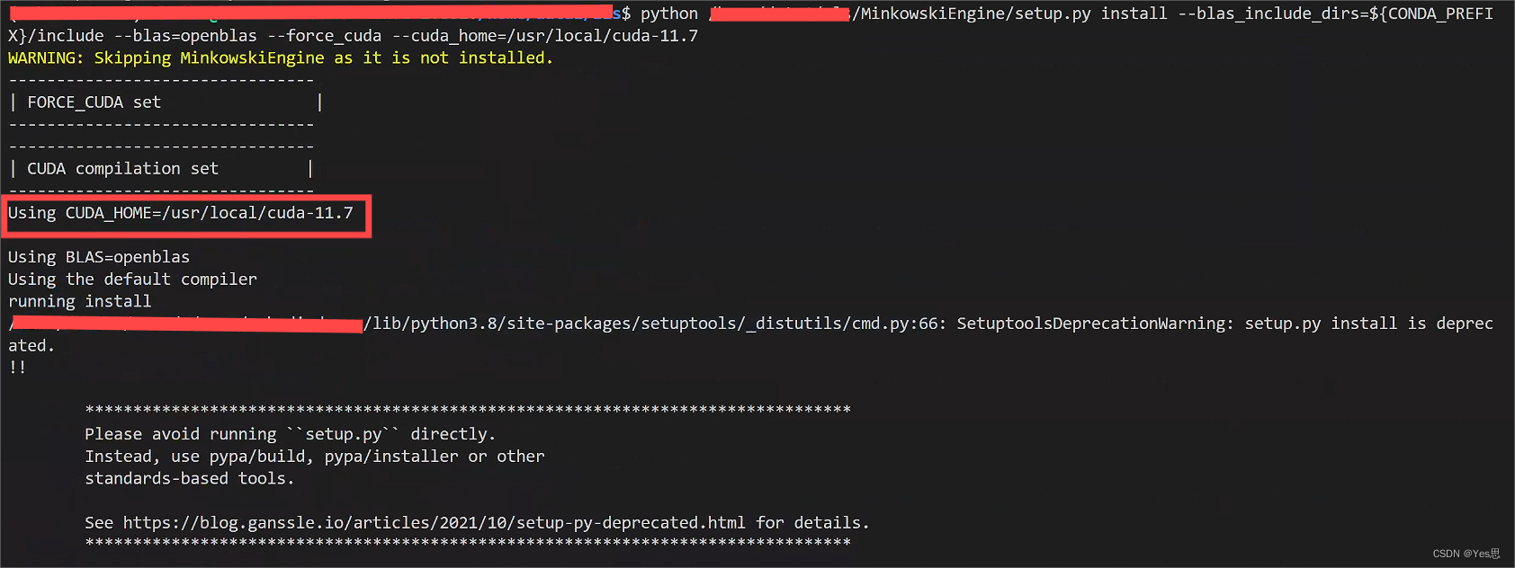 MinkowskiEngine库的安装_minkowskiengine安装-CSDN博客