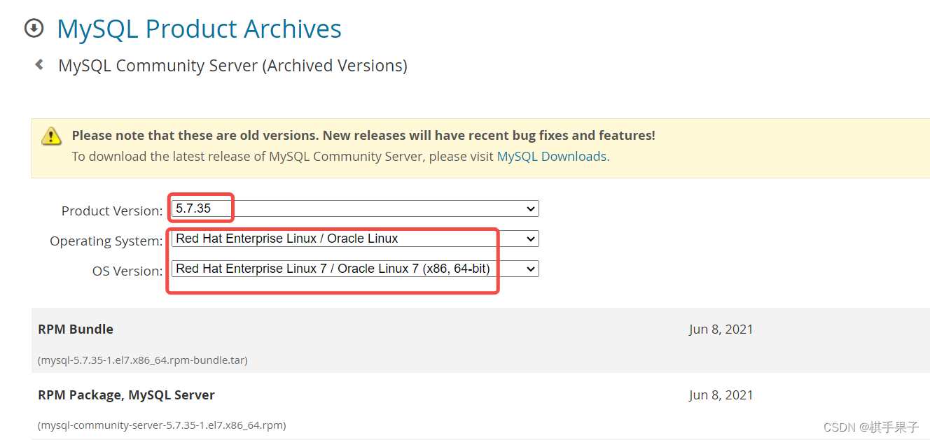 Linux下部署MySQL5.7.35_mysql linux安装包下载-CSDN博客