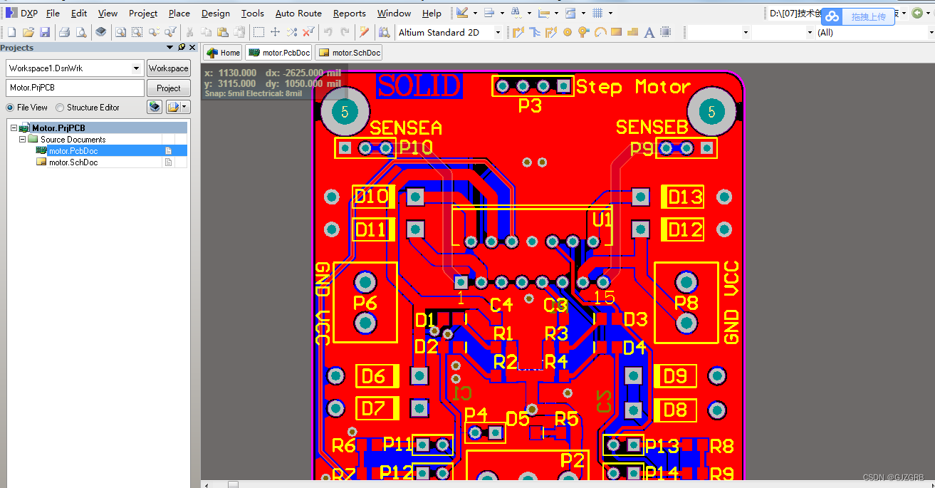 基于L298N双H桥电机驱动板设计评估板硬件（原理图+PCB）工程文件-CSDN博客