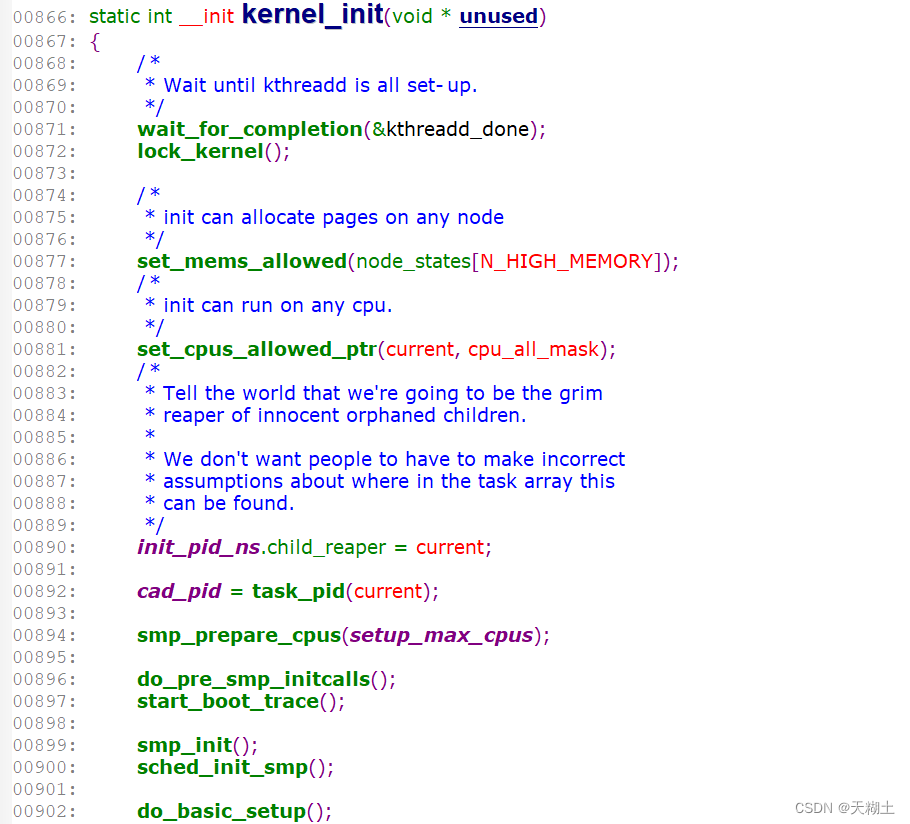 内核启动流程——C语言阶段的start_kernel函数_c语言kernel函数-CSDN博客