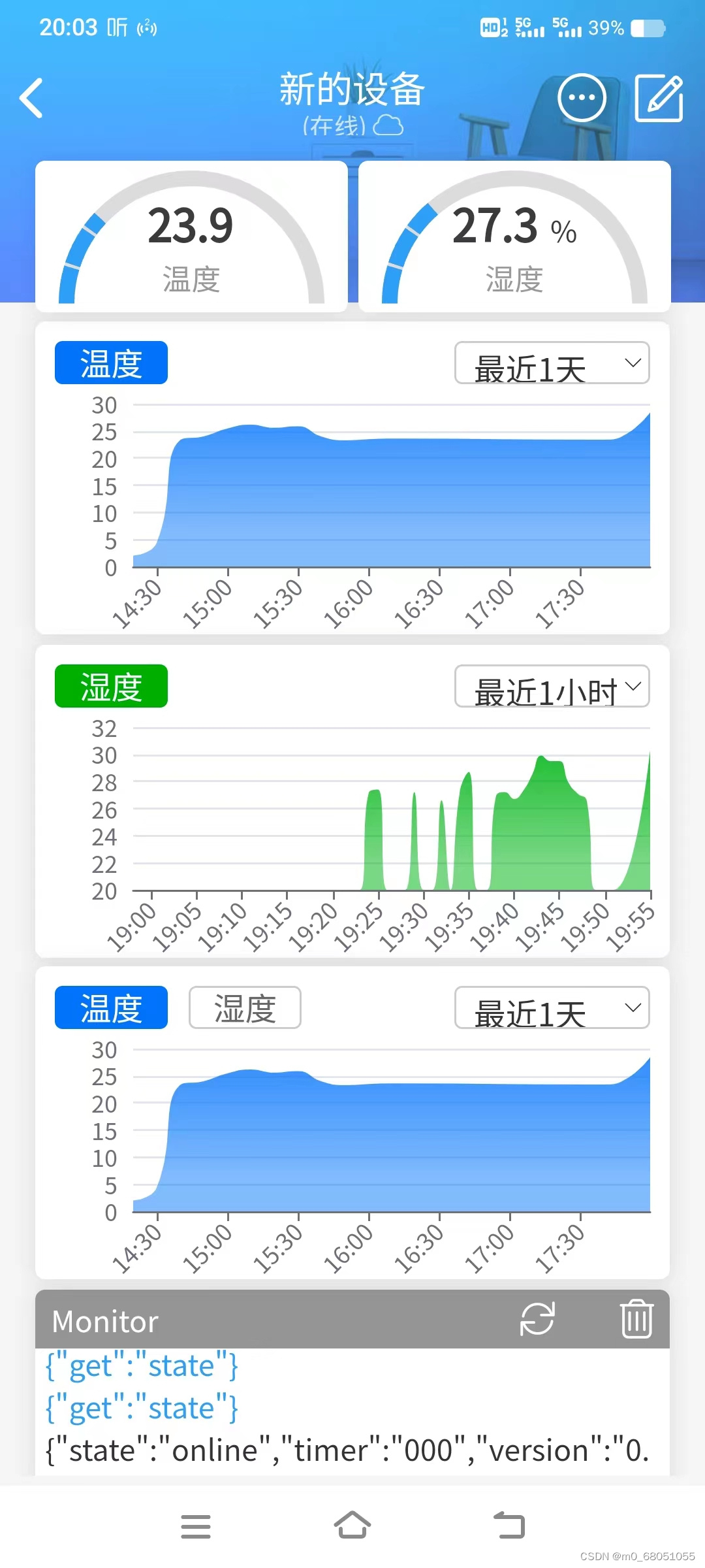 Esp8266dht11blinker温湿度显示blinkernumber Csdn博客