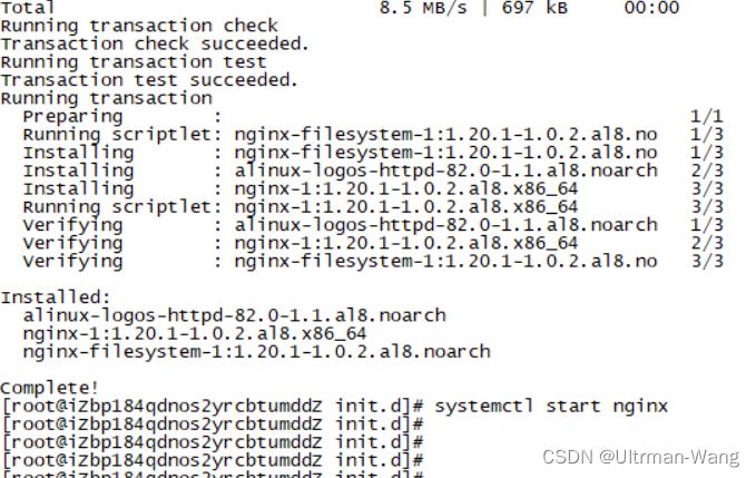 阿里云服务器安装Nginx时，显示安装失败（All matches were filtered out by exclude filtering for argument: nginxE ...