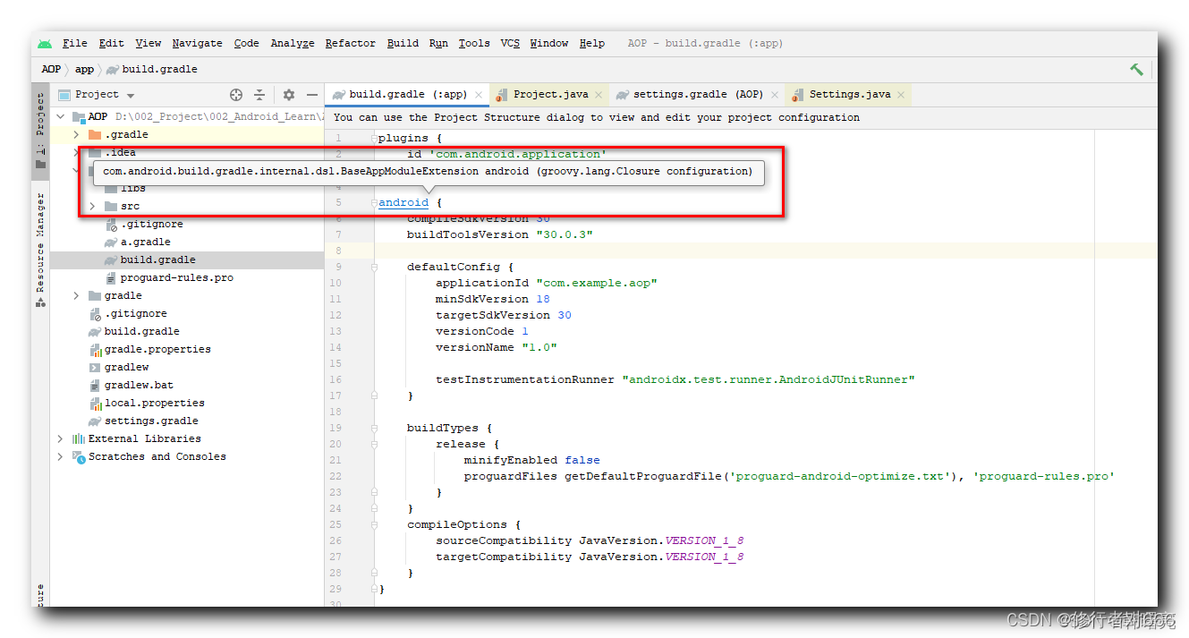 【Android Gradle 插件】Module 目录下 build.gradle 配置文件 ( android 闭包块配置 | AppExtension 扩展类型参考文档 ...