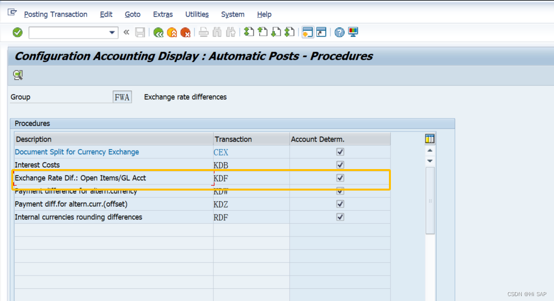SAP FICO 科目清账时Error message F5063 Ex.rate diff.accts are incomplete for ...