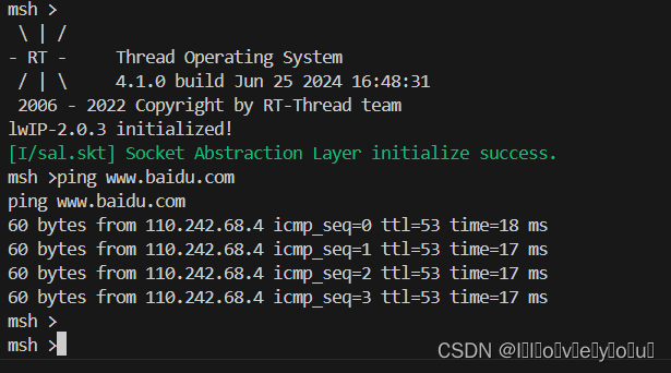 【笔记】STM32F429IGT6+RT-Thread+ETH+LWIP_stm32以太网rrt-CSDN博客