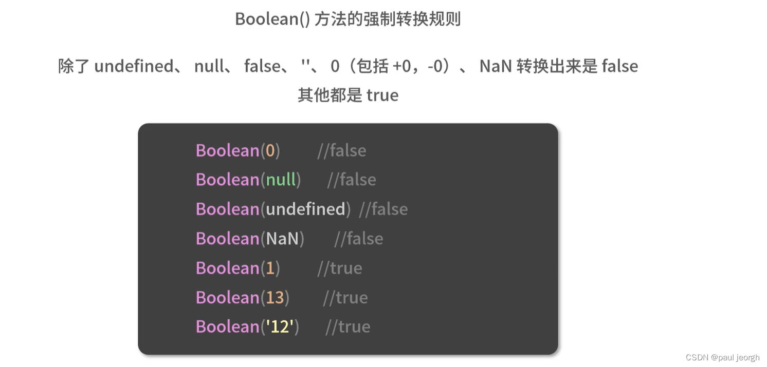 Boolean()方法的强制转换规则_(boolean)强转-CSDN博客
